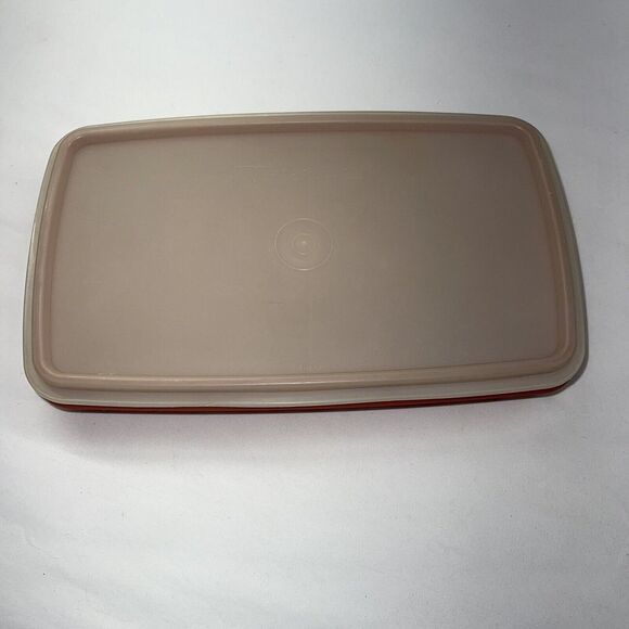 Tupperware | Kitchen | Vintage 8612 Red Tupperware Deli Meat And Cheese ...